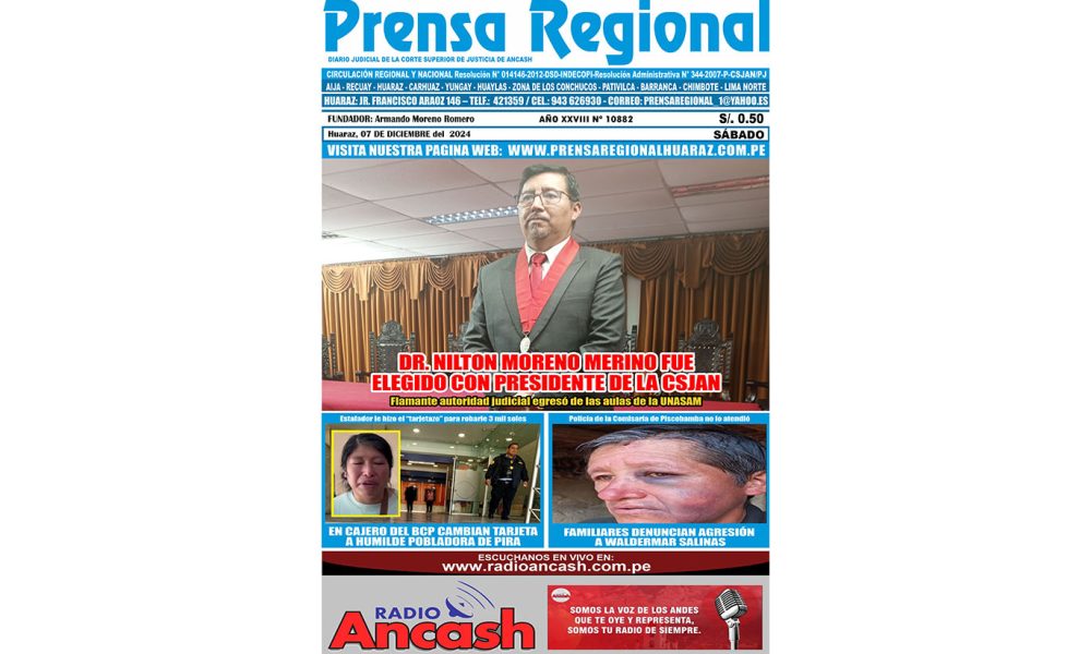 Sábado 07 de Diciembre del 2024 – Prensa Regional